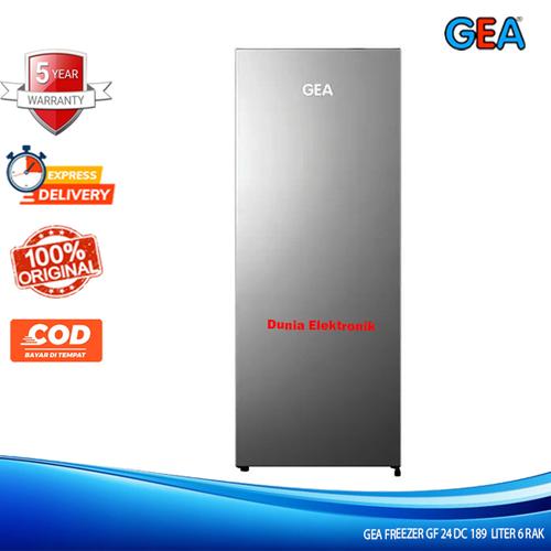 Jual GEA Freezer 189 Liter 6 Rak GF 24 DC Static Cooling Freezer Es ...