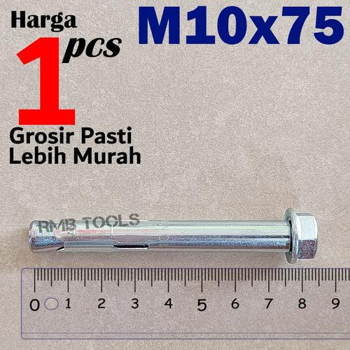 Jual Baut Dynabolt M10x75 Putih Dinabolt Tanam Tembok Bracket Set 10 x ...