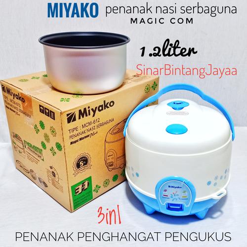 Jual MIYAKO Magic Com Mini 1,2 Liter Anti Lengket MCM612 Rice Cooker ...