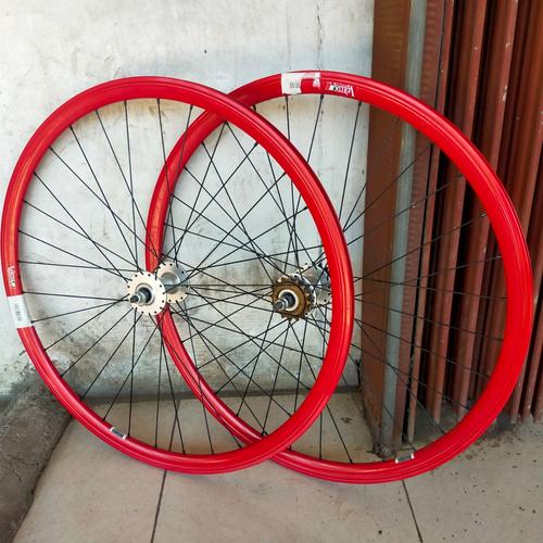 Jual wheelset fixie 700c velg set hub doltrap gear 17t bearing Alloy ...