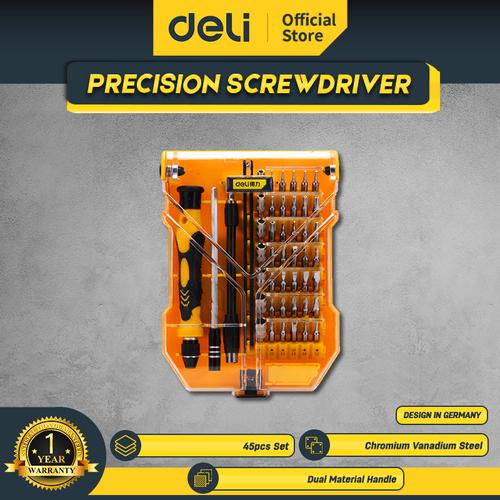 Promo Deli Tools Obeng Presisi Set / Precision Screwdriver 45 pcs ...