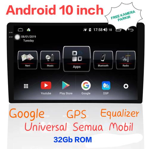 Jual head unit double din android 10 inch HD quad core - Kota Bandung ...