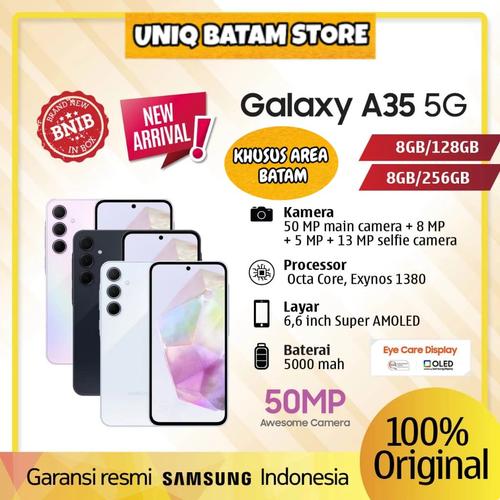 Jual SAMSUNG GALAXY A35 5G 8/128 GB 8/256 GB 2024 GARANSI [ BATAM ...