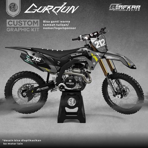 Jual STICKER DECAL KLX GORDON CHARGE GREY SIMPEL DESIGN CUSTOM - Kab ...