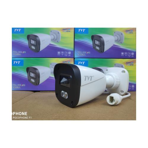Jual IP camera TVT outdoor 2MP POE dual light IR dan Led full color ...
