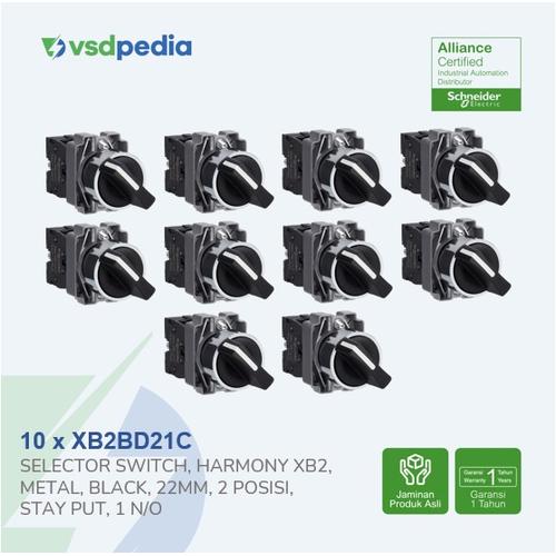 Promo SCHNEIDER SELECTOR SWITCH XB2 2 POSISI 1N/O XB2BD21C x 10 Cicil 0 ...