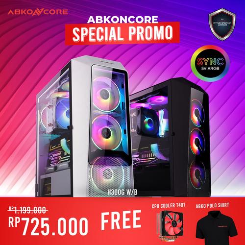 Jual Casing Abkoncore Helios 300G White SYNC - Gaming Case ATX ...