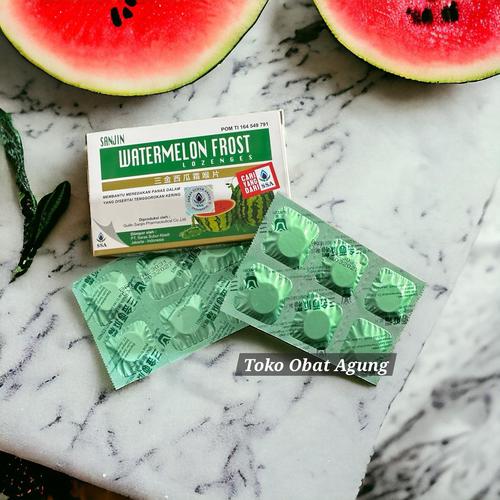 Jual Sanjin Watermelon Frost Lozenges (permen) - sakit tenggorokan ...