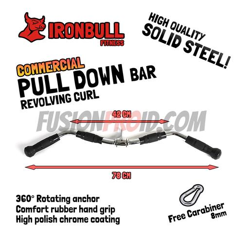 Promo Handle Bar Pulldown Pull Down Lat Bar Cable Attachment Iron Bull ...