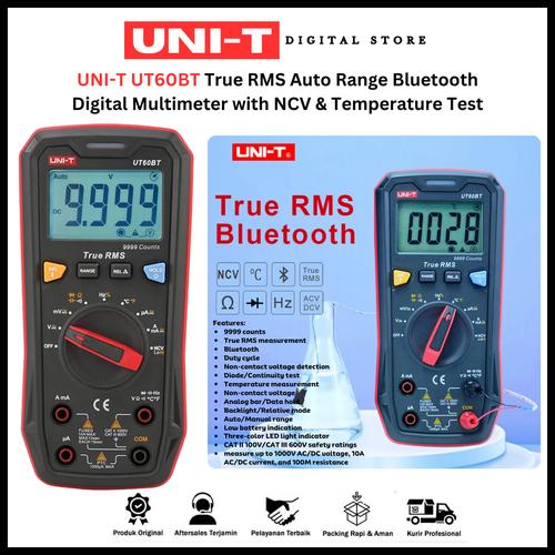 Jual UNI-T UT60BT BlueTooth True RMS Digital Multimeter with NCV - Pengukuran True-RMS UT60BT ...