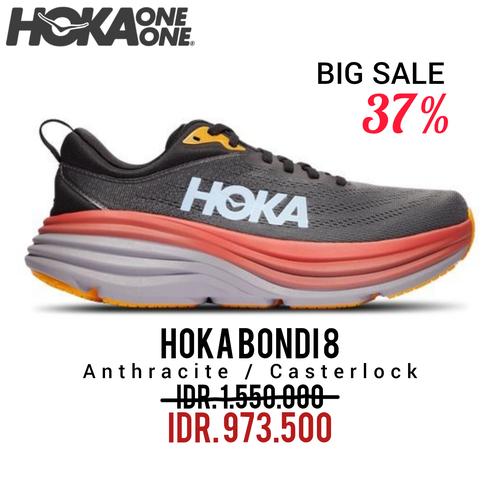 Jual HOKA BONDI 8 ANTHRACITE / CASTLEROCK MEN'S RUNNING 100% ORIGINAL ...