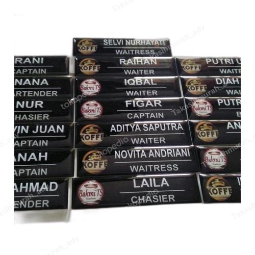 Jual name tag logo lapis kaca/fiber // nametag logo murah - MAGNET ...