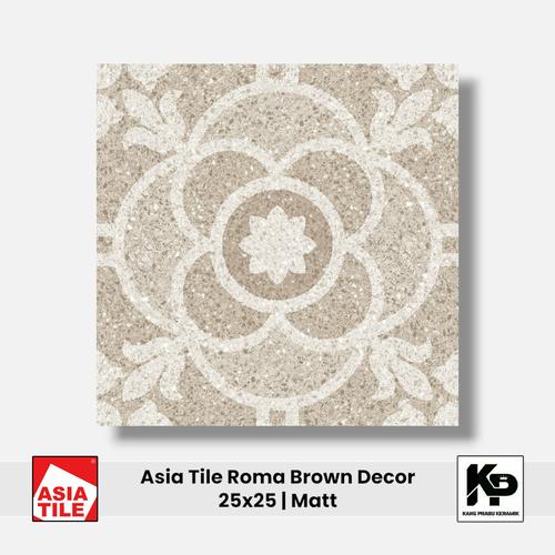 Jual Keramik ASIA TILE Roma Brown Decor 25x25 - Kota Depok - Mitra ...