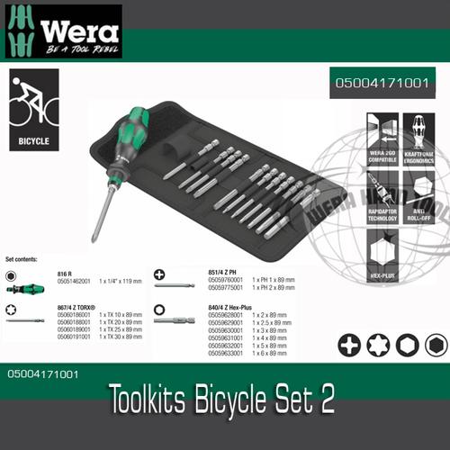 Jual Tool kits Sepeda Set 13 Pc Wera 05004171001 Toolkits Bicycle Set 2 ...