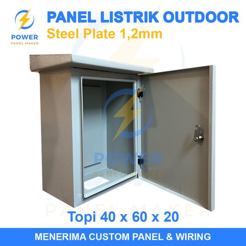 Jual Box Panel Listrik Outdoor 40x30x20 SPHC 1.2mm RAL 7032 - 40x60x20 ...
