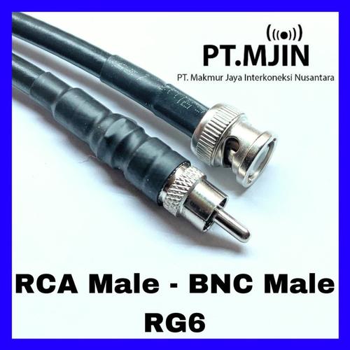 Jual KABEL JUMPER RG6 75OHM BNC MALE KE RCA MALE PANJANG 3 METER ...