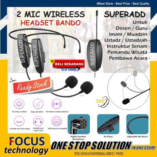 Jual Microphone Mic Clip On Wireless Bando Call Center Headset Imam ...