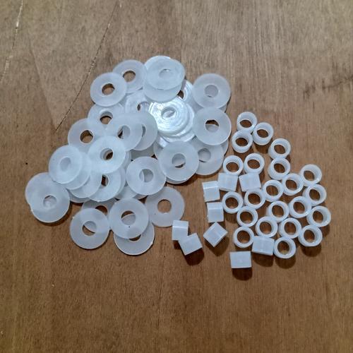 Jual Ring + cincin plastik putih untuk baut kaca railing tangga ...
