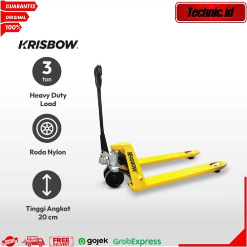 Jual Krisbow Hand Pallet Manual Nylon 55x115 Cm 3 Ton - Kota Bandung ...