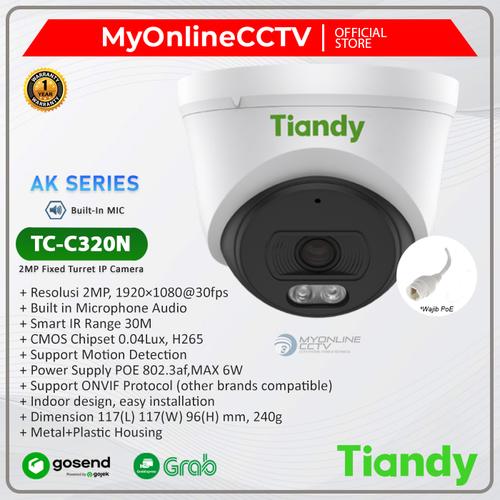 Promo IP Camera CCTV PoE Tiandy TC-C320N 2MP Audio AK Series Indoor - Jakarta Barat ...