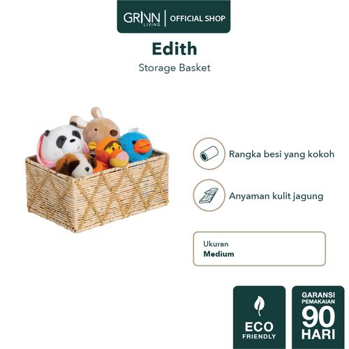 Promo GRINN LIVING Edith Keranjang Kulit Jagung Bohemian Ukuran Medium - Kab. Tangerang ...