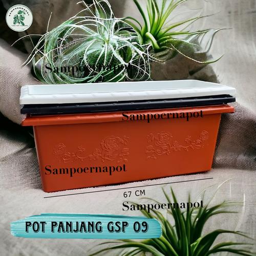 Promo Pot Bunga Tanaman Persegi Panjang Gsp Shallom 09 Panjang 67cm ...