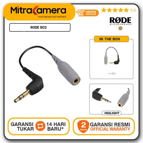 Jual Rode SC3 3.5mm TRRS To TRS Adapter - Kota Yogyakarta - mitrakamera ...