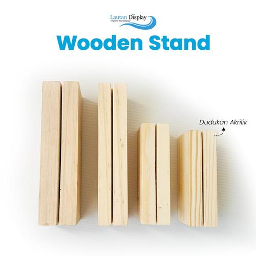 Jual Tatakan Akrilik Kayu Wooden Stand Acrylic 2 mm Akrilik A5 Bulat ...