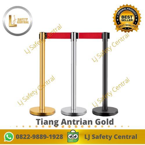 Promo Tiang Antrian Stainless Queue Line Pita 5M - Hitam - Jakarta ...