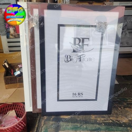 Jual bingkai frame foto minimalis polos singel tanpa linen ukuran 40x60 ...