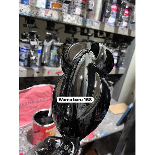 Jual cat deep black pu/cat hitam pekat mobil dan motor - 100ml - Kota ...