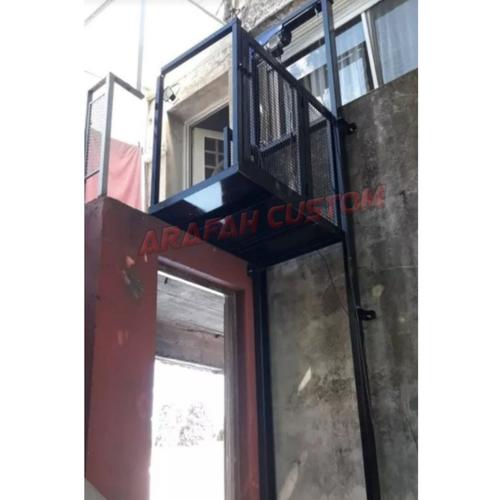 Jual Lift Angkut Barang & Orang Rumahan Gudang Kecil Full Besi Berat ...