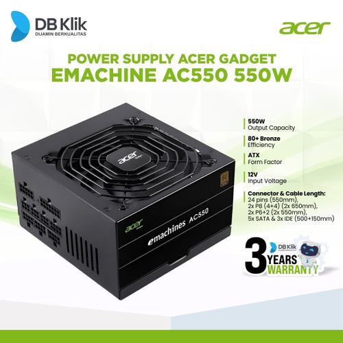 Promo Power Supply Emachine Acer Gadget AC550 550W 80+ Bronze Modular ...