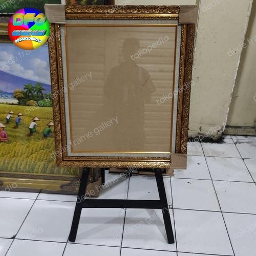 Jual standing kayu + bingkai fiber ukuran 50x60 - standing kayu ...