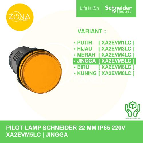 Jual PILOT LAMP SCHNEIDER LED ORANGE EASY HARMONY 220VAC IP65 XA2EVM5LC ...