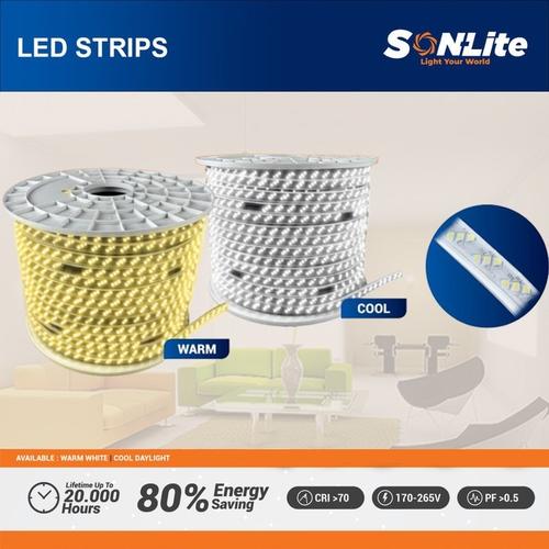 Jual SONLITE LED LAMPU STRIPS SELANG 3LINE 180D 12MM 3000K / 6500K 220V ...