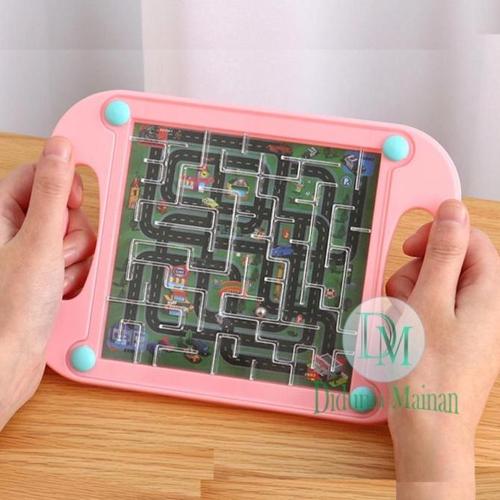 Jual New Dm Mainan Jadul Anak Labirin 2 Bola Transparan Maze Puzzle ...