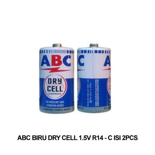 Jual BATERAI ABC BIRU TANGGUNG R14 SIZE C ISI 2 PCS - Jakarta Utara ...