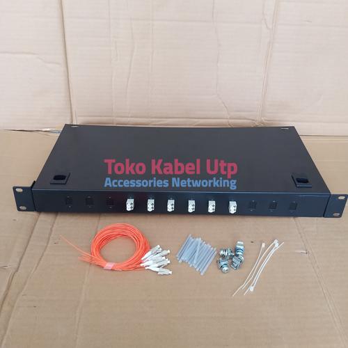 Jual ODF/OTB Rack 12Core LC UPC Multimode OM2 Komplit Adapter+Pigtail ...
