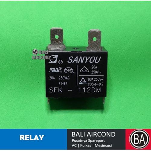 Jual Rilai Relay 4 Kaki Sanyou 20A 250V Rilay Modul Pcb AC Mesin Cuci ...