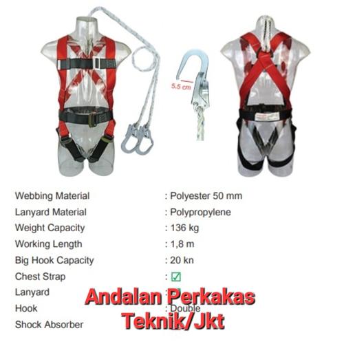 Jual Body Harness Double lanyard/Double big Hook POWER SAFETY - Jakarta Barat - AndalanPerkakas ...