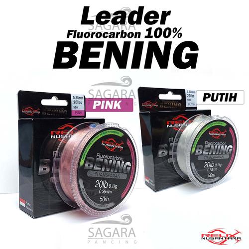 Jual Leader Bening Leader 100% Fluorocarbon Relix Nusantara - Pink, 6 ...