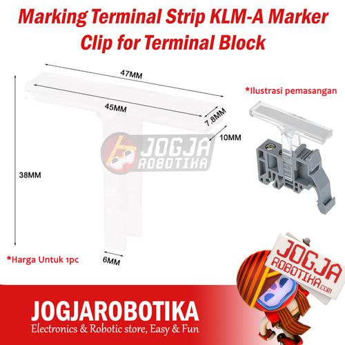 Jual Marking Terminal Strip KLM-A Marker Clip for Terminal Block - Kab ...