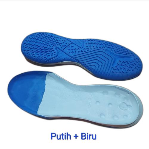 Promo Outsole Sepatu FUTSAL universal (Phylon+Rubber) - Putih+Biru, 39 ...