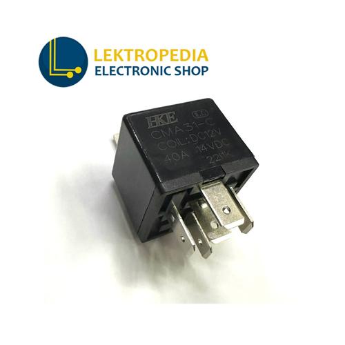 Jual Relay Mobil 5p 40A HKE 12V DC 5 pin kaki 5pin Tumpul Klakson Motor ...