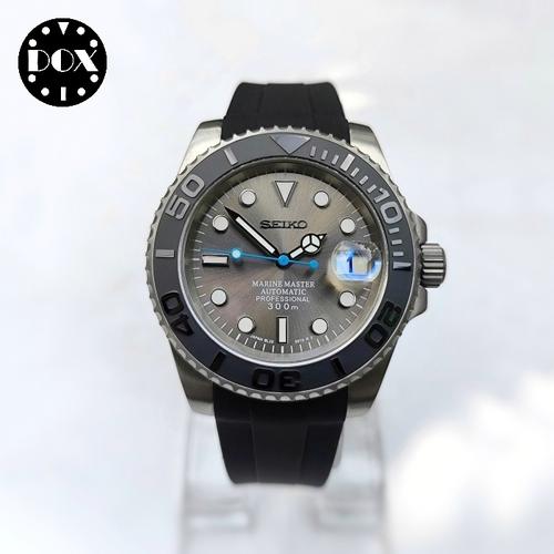 Jual SeikoMod YM Grey TITANIUM Movement Seiko NH35 Automatic 40mm Rubber - Kota Bekasi - DOX MOD ...