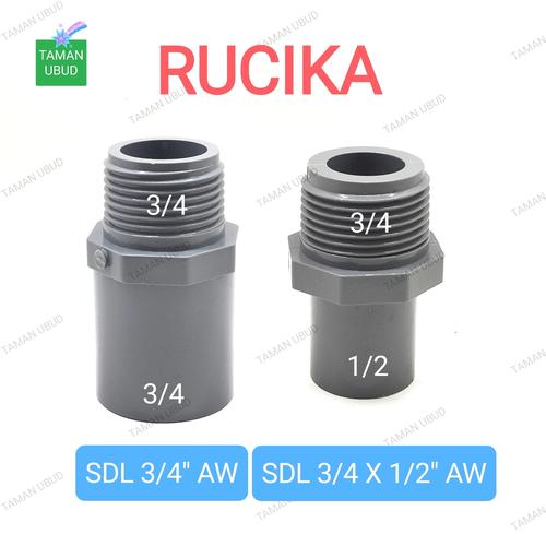 Jual RUCIKA 3/4" AW SDL 3/4 X 1/2" AW SOCK DRAT LUAR / VALVE SOCKET 3/4 ...
