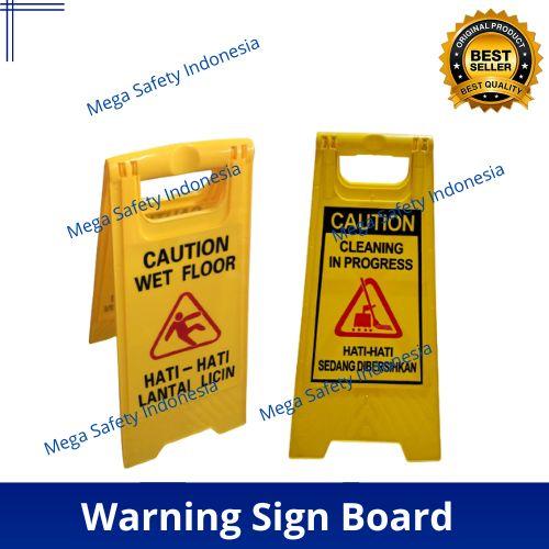 Jual Warning Sign Floor Wet Floor Papan Peringatan - Lantai Basah Licin ...