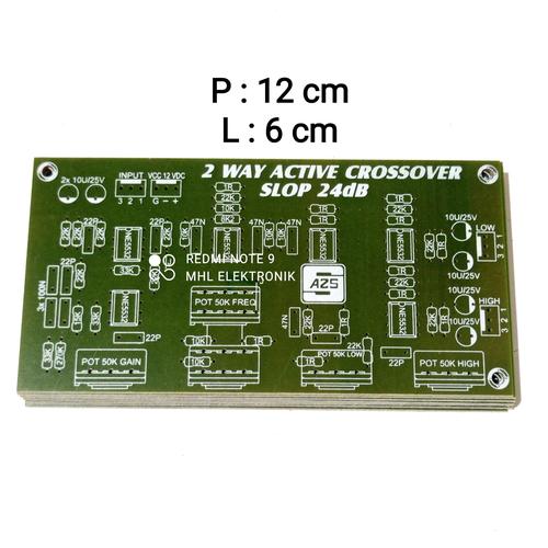 Jual PCB 2 WAY AKTIF CROSSOVER SLOP 24dB - Kab. Jember - MHL Elektronik ...
