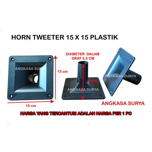 Jual Horn Tweeter Plastik 15 x 15 / Corong ukuran 15x15 cm Kotak Bahan ...